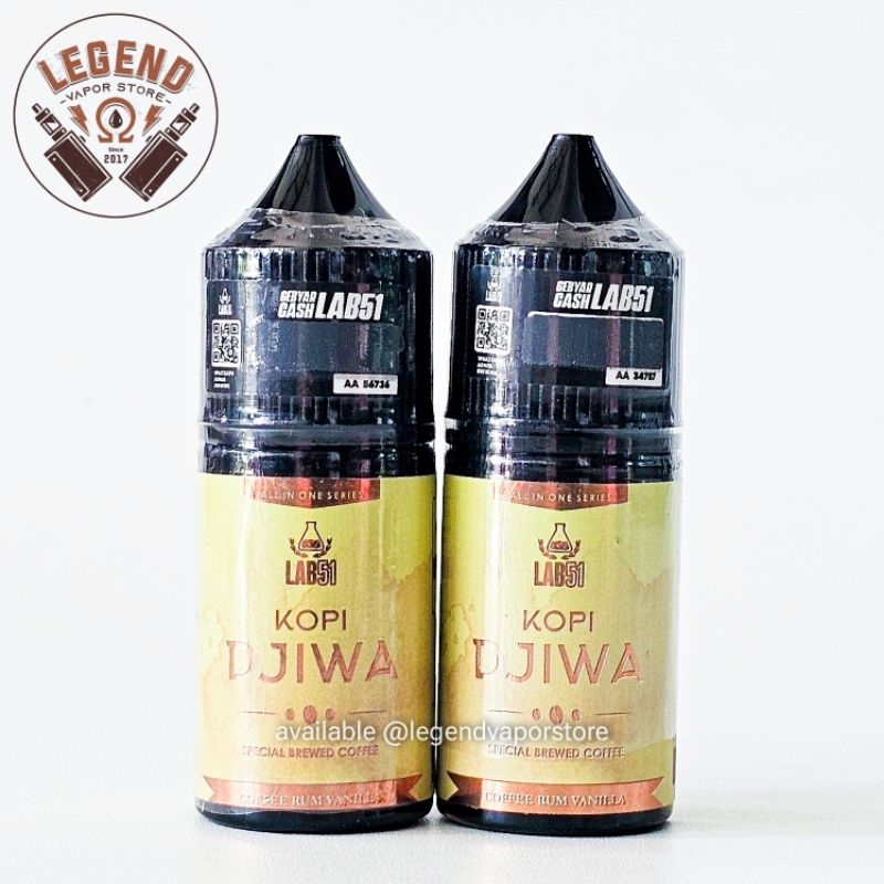Jual SALT NIC - LIQUID KOPI DJIWA Coffee Rum Vanilla 30ML 9MG AUTHENTIC ...