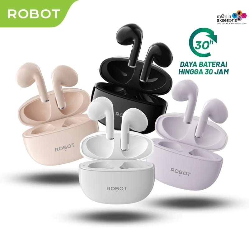 Jual Robot TWS T10S wireless Earbuds bluetooth original | Shopee Indonesia