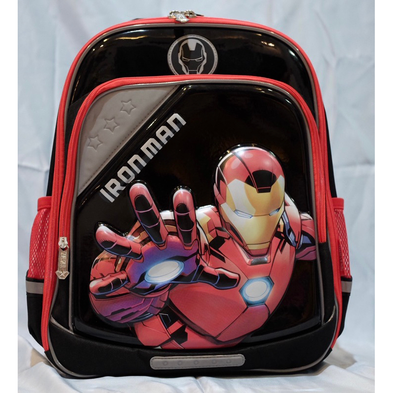 Jual Tas Sekolah Sekolah Marvel Iron Man Hitam Merah - Marvel Iron man ...