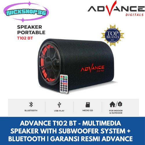 Jual Advance T102 BT - Multimedia Speaker with Subwoofer System ...