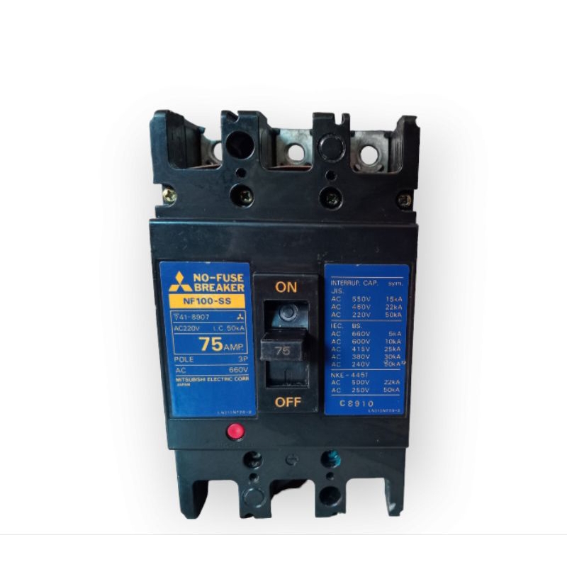 Jual Mccb Mitsubishi NF-100-SS 75A | Shopee Indonesia