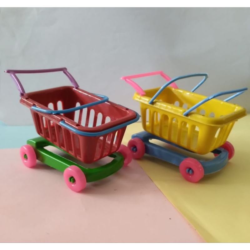 Jual TROLI MINI/KERANJANG BELANJA MINI/MINI TROLLEY/MINIATUR TROLLI ...