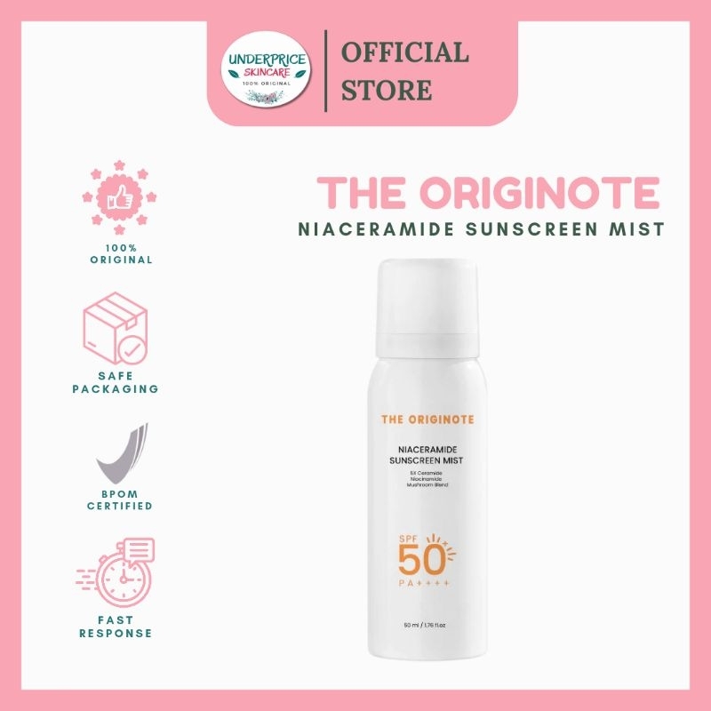 Jual The Originote Niaceramide Sunscreen Mist SPF 50 PA++++ | Shopee ...
