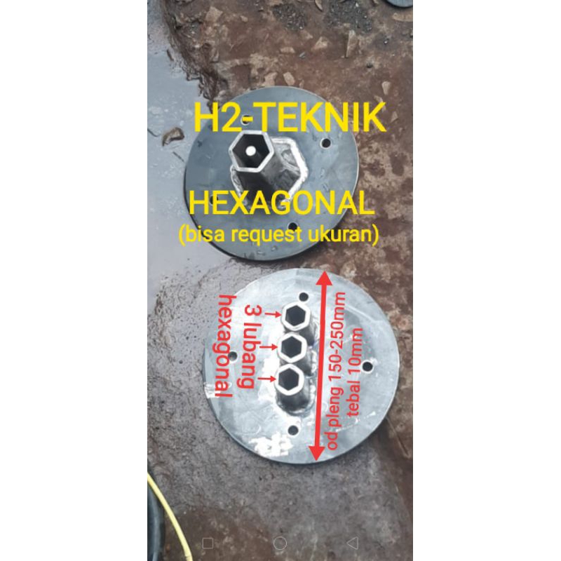 Jual moulding cetak briket hexagonal stainless (costume) | Shopee Indonesia