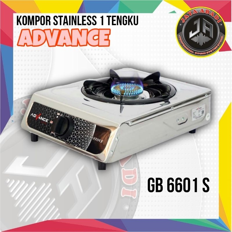 Jual KOMPOR GAS STAINLESS ADVANCE GB 6601 S ORIGINAL | Shopee Indonesia