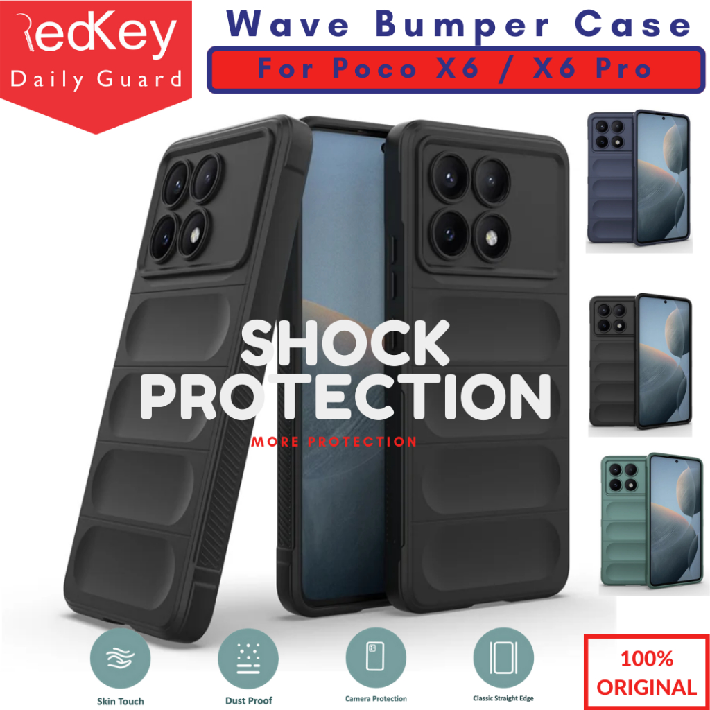 Jual Case Xiaomi Poco X5 / X5 Pro X6 / X6 Pro 5G M6 Pro Redkey Wave Bumper Protection TPU ...