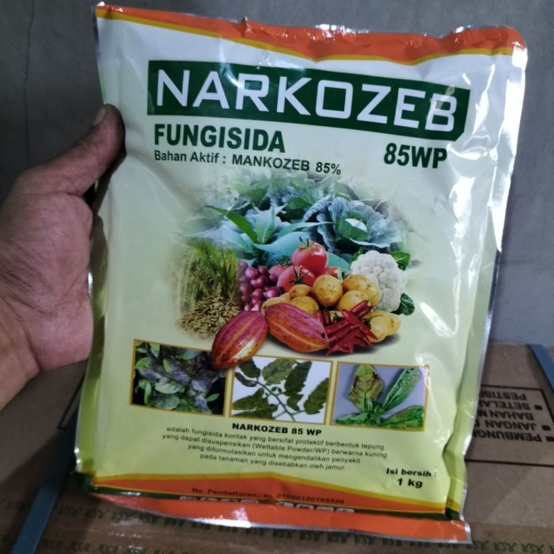 Jual Fungisida NARKOZEB 85 WP 1 KG Mengendalikan Busuk akar daun Buah ...