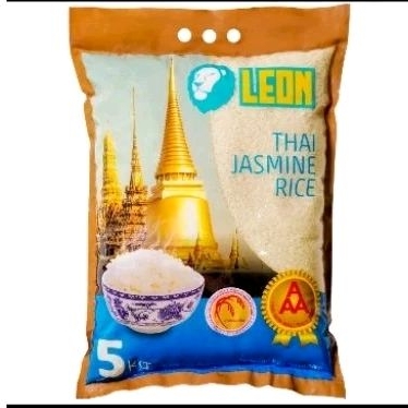 Jual Beras Jasmine Thailand Leon Thai Jasmine Rice 5kg | Shopee Indonesia