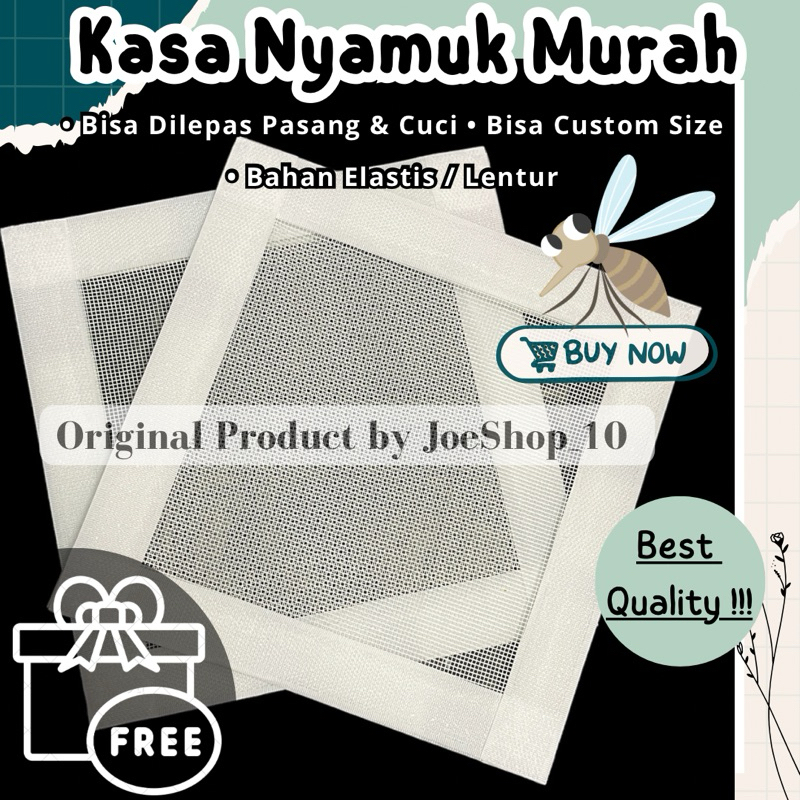 Jual JSNET | kasa nyamuk bisa dicuci penutup lubang ventilasi tipe perekat | Shopee Indonesia