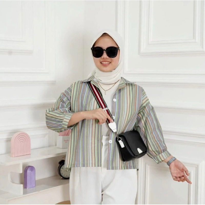 Jual ALLESHA KEMEJA BALON OVERSIZE | Shopee Indonesia