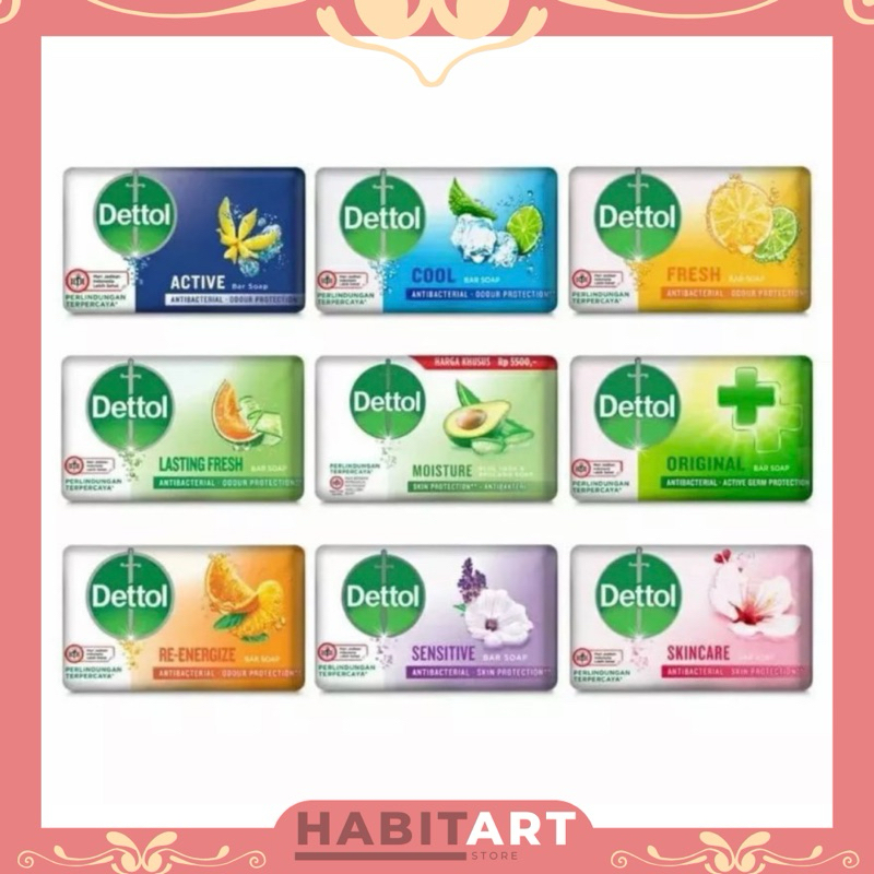 Jual Dettol Bar Soap Sabun Batang 100 Gram | Shopee Indonesia