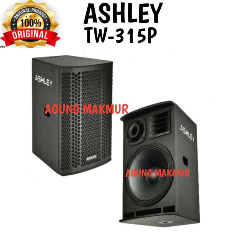 Jual SPEAKER PASIF ASHLEY TW-315P ORIGINAL 3 WAY 15 INCH - Speaker Ashley TW 315P | Shopee Indonesia