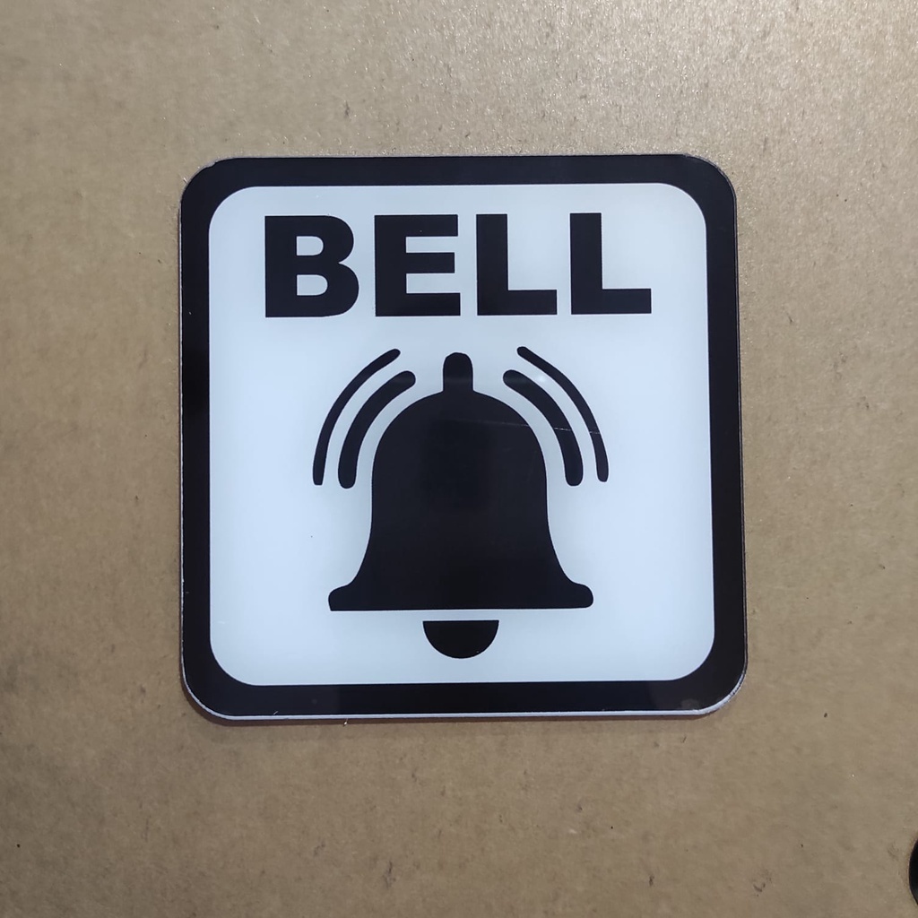 Jual PAPAN ACRYLIC TULISAN BELL PAPAN AKRILIK BEL TANDA BELL BEL RUMAH ...