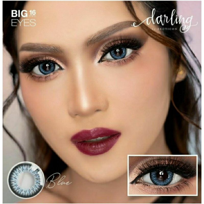 Jual Softlens Minus/Normal Darling big eyes 16 mm kontak lensa contact ...