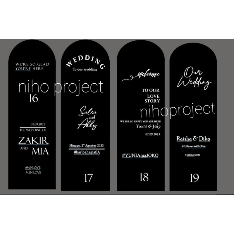 Jual Stiker Welcome sign mirror dekorasi | Stiker wedding | Stiker ...