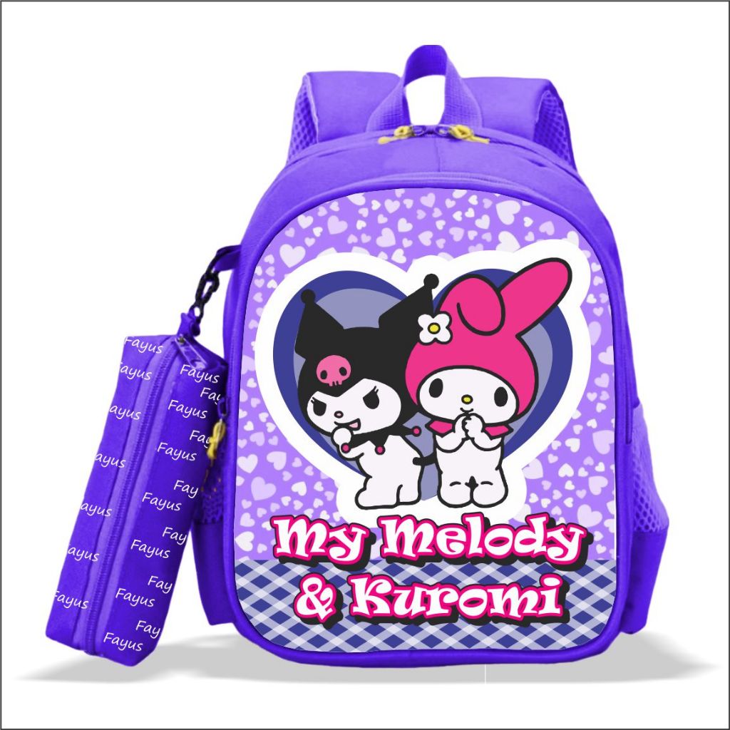 Jual KUROMI FAYUS Tas Sekolah Anak Ransel Perempuan Karakter Kartun Terbaru 2024 Bisa Bayar COD ...