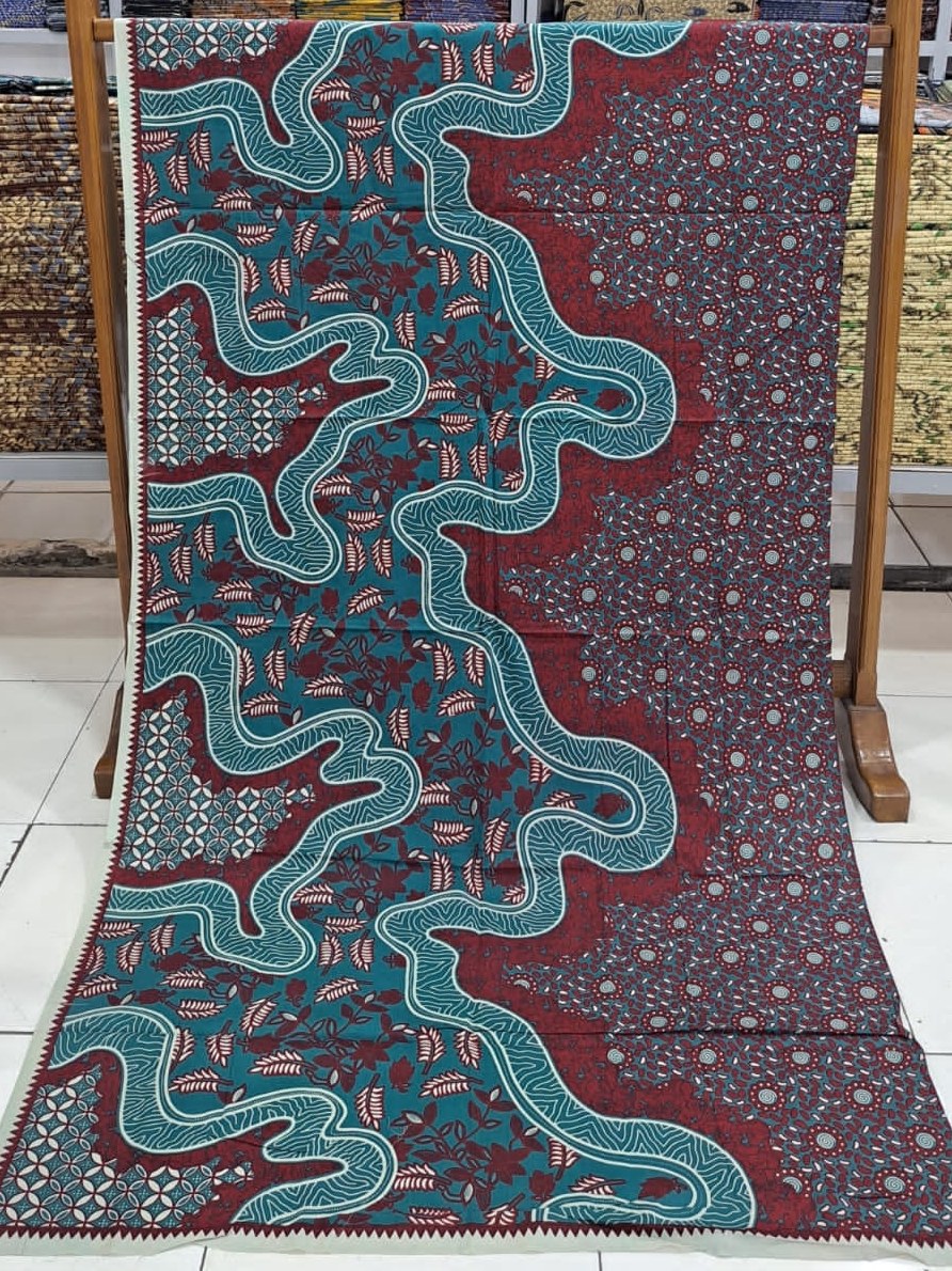 Jual Kain Batik SOLO motif galaran kawung daun | Shopee Indonesia