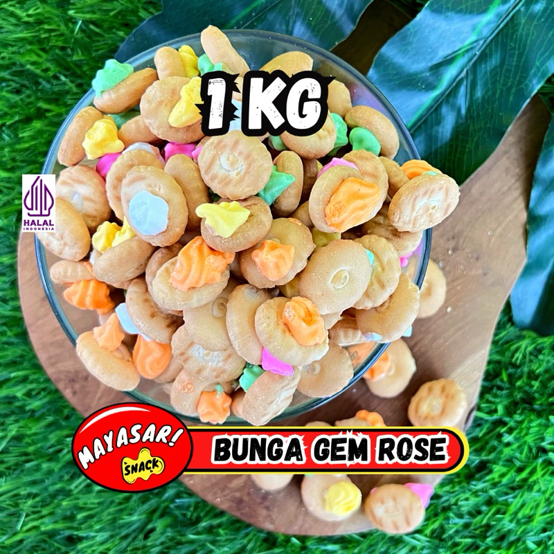 Jual BISKUIT BUNGA GEM KUE JADUL 1kg | Shopee Indonesia
