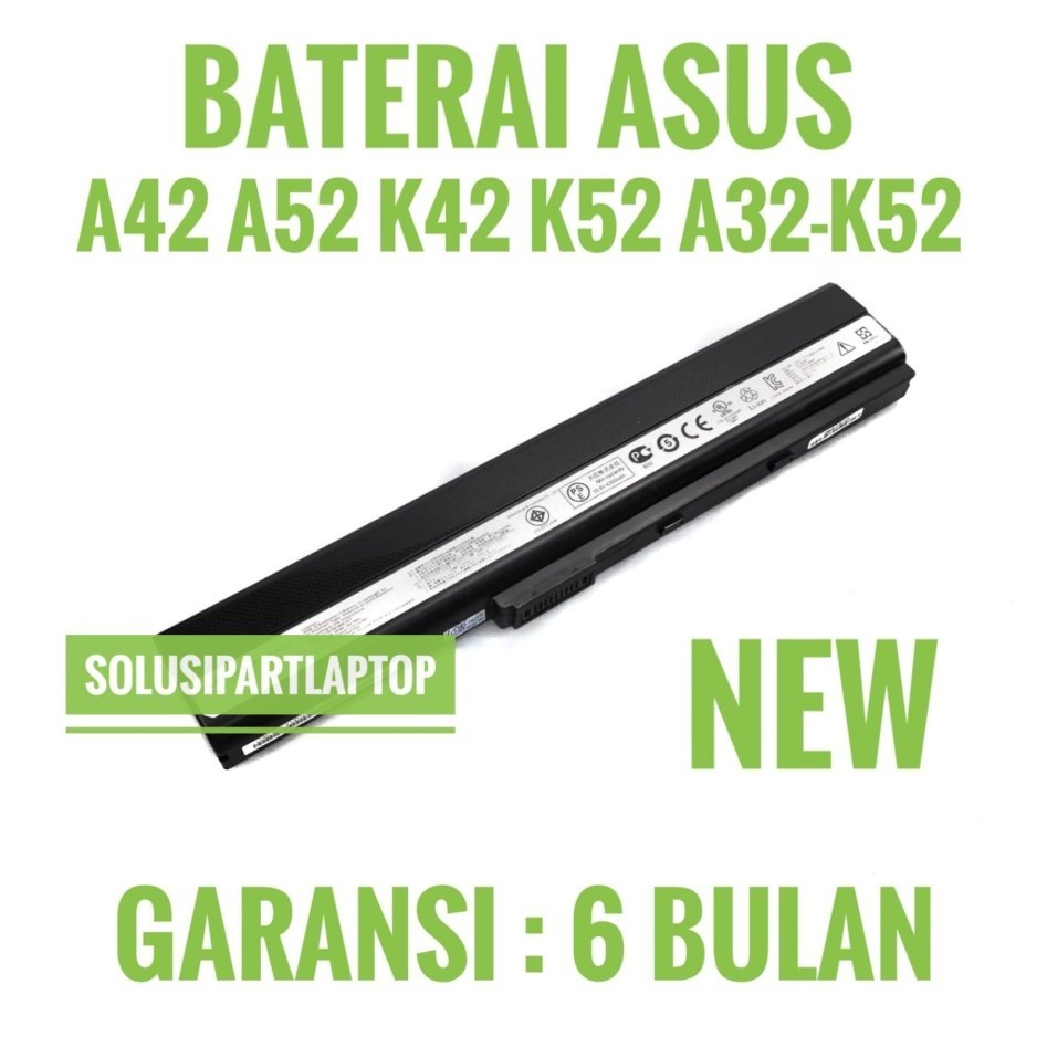 Jual Baterai Asus A42 A42F A42J A42D A42JC A42N K52 A52 A52F K42 K42F ...