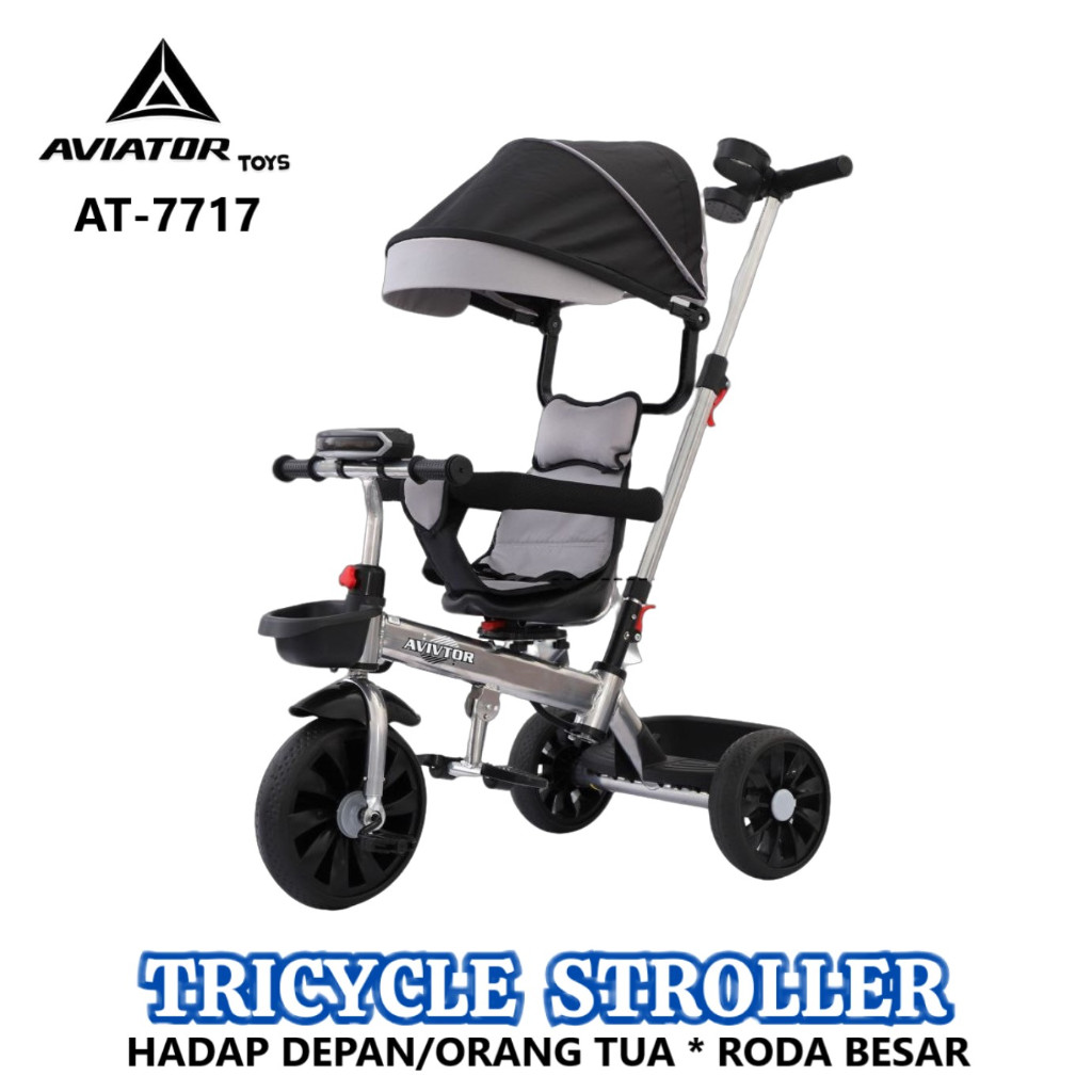 Jual Sepeda Roda Tiga Anak Aviator AT7717 Hadap Depan/Orang Tua Roda ...