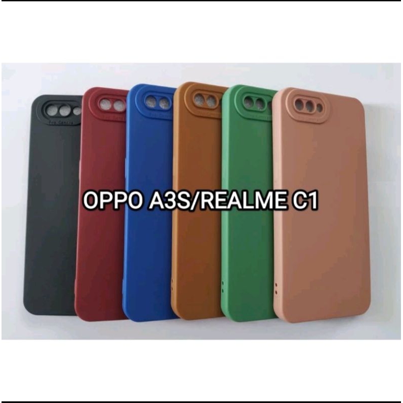 Jual Softcase silikon terbaru TIPE HP OPPO A3S / REALME C1 Case macaron ...