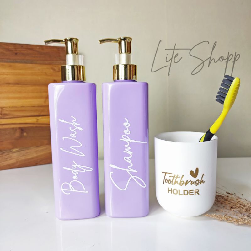 Jual Botol Sabun cair KOTAK 500ML UNGU TUTUP GOLD STIKER PUTIH | Shopee ...