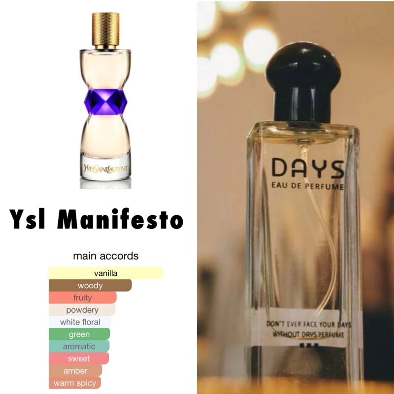 Jual DAYS PARFUME dengan inspirasi dari Manifesto | Shopee Indonesia
