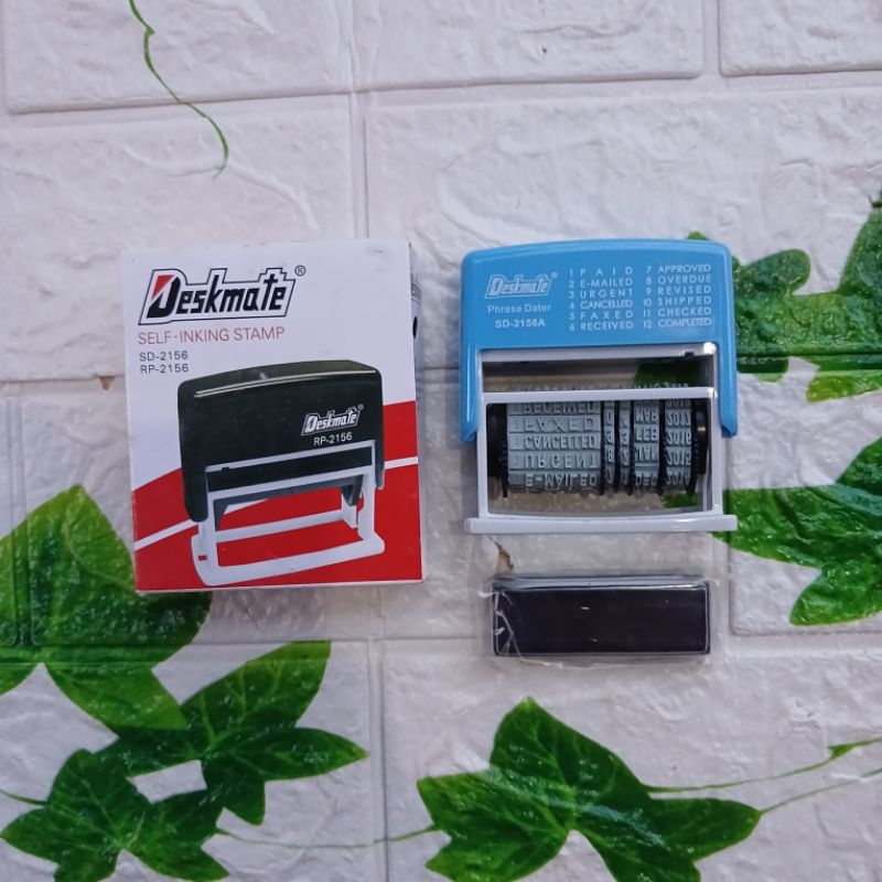 Jual Stampel DESKMATE Self Inking Stamp SD-2156A Phrase Date Stamp 2025 ...