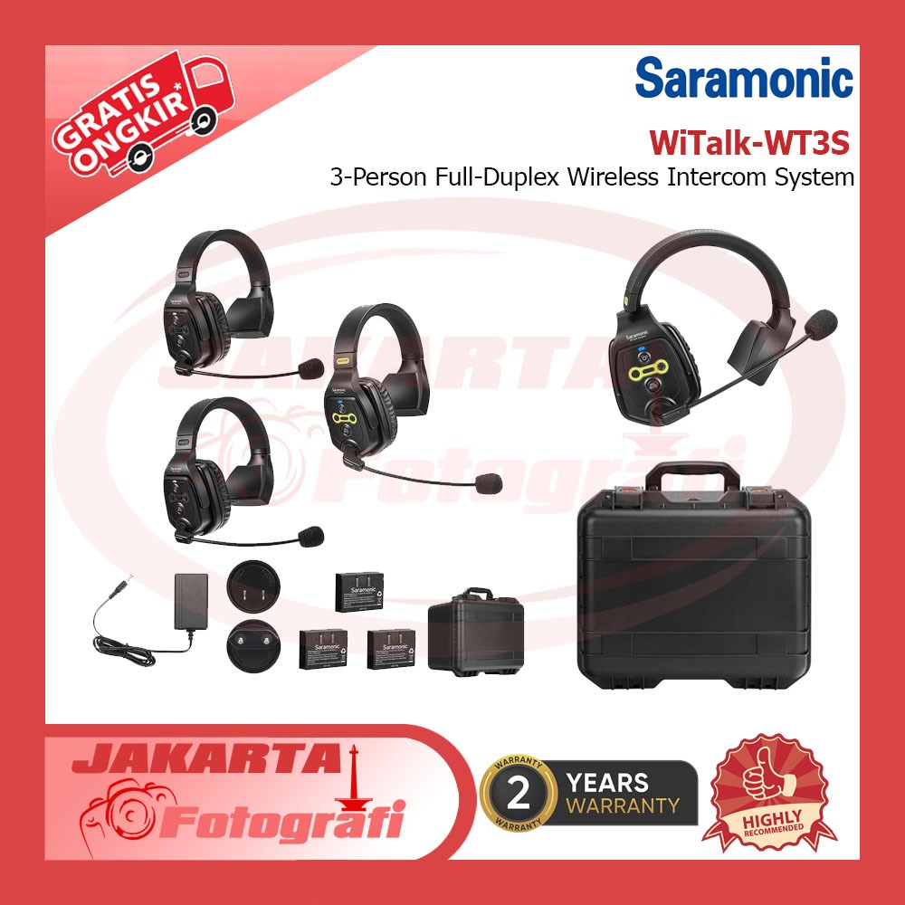 Jual Saramonic WiTalk-WT3S 3-Person Full-Duplex Wireless Intercom System | Shopee Indonesia