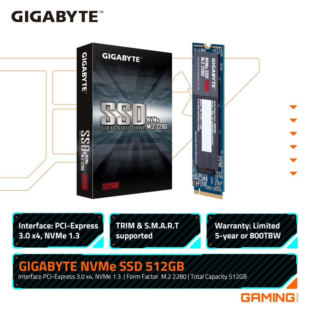 Jual GIGABYTE NVMe SSD 512GB | Shopee Indonesia