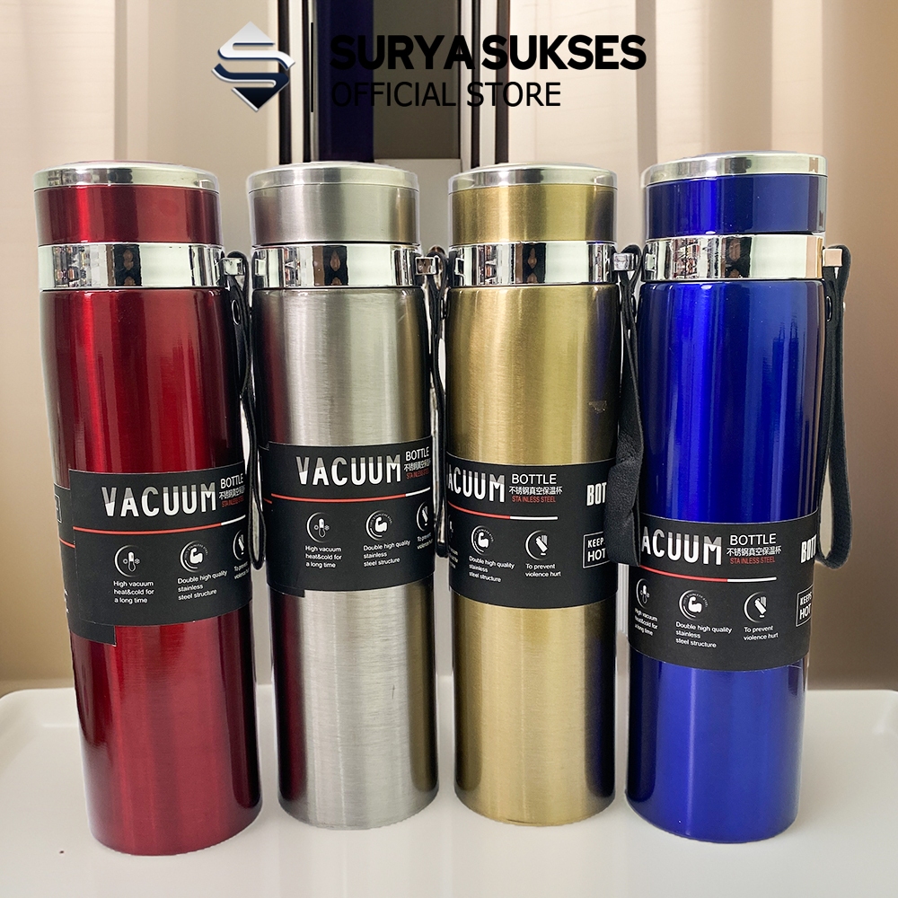 Jual Termos Air Panas Polos Vacuum Cup Stainless Steel 550ml / 600ml / 800ml / 1000ml - Termos ...