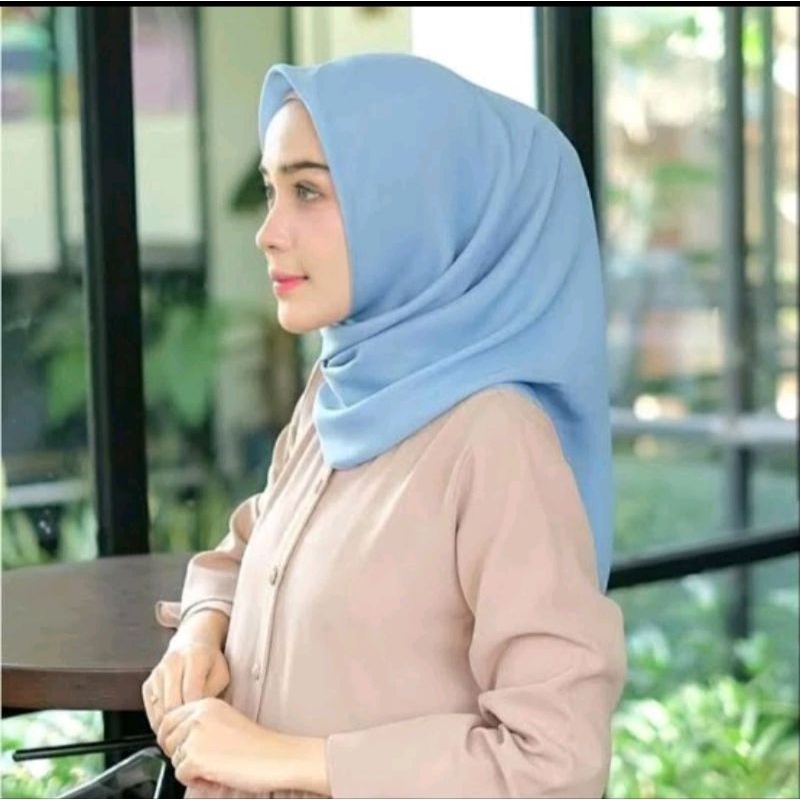 Jual JILBAB TERMURAH Krudung Segi empat BIRU MUDA Hijab Segiempat BABY ...