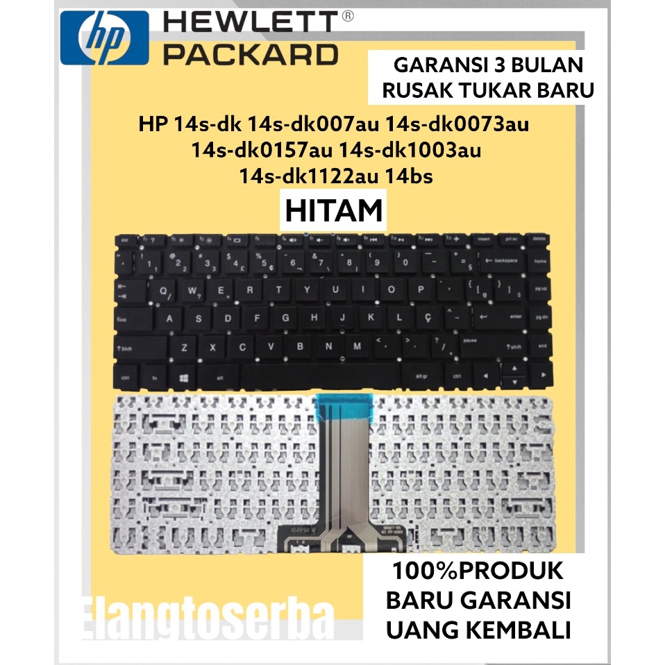 Jual Keyboard HP 14s-dk 14s-dk0007au 14s-dk0073au 14s-dk0157au 14s ...