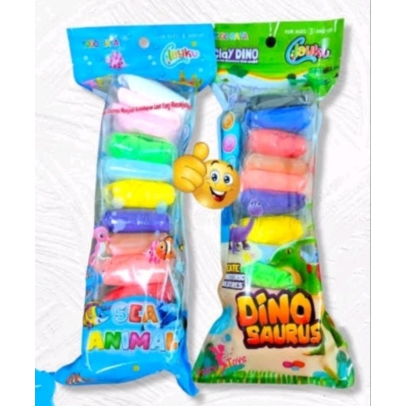 Jual CLAY isi 12 warna clay untuk bermain di sekolah dan rumah bermain ...