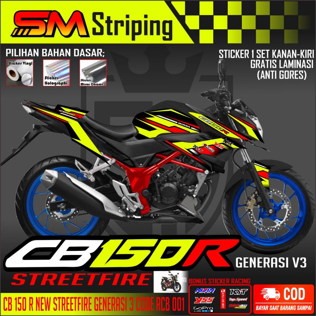 Jual STRIPING CB150R NEW STREET FIRE K15G / STIKER CB150R NEW STREET ...