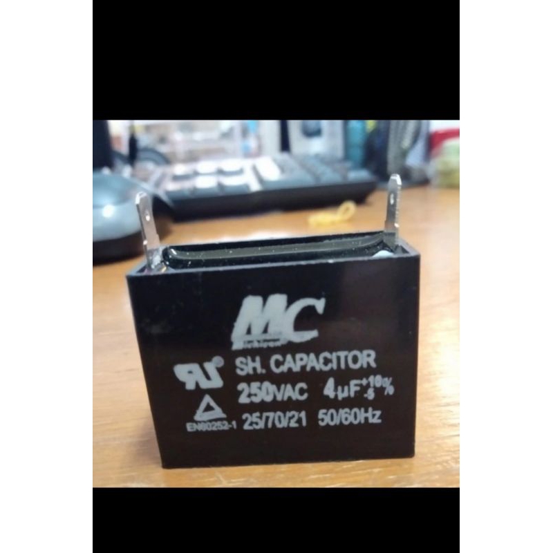 Jual Kapasitor Capasitor AC 4uf 4 uf 250Volt 250v 250vac 250 vac MC ...