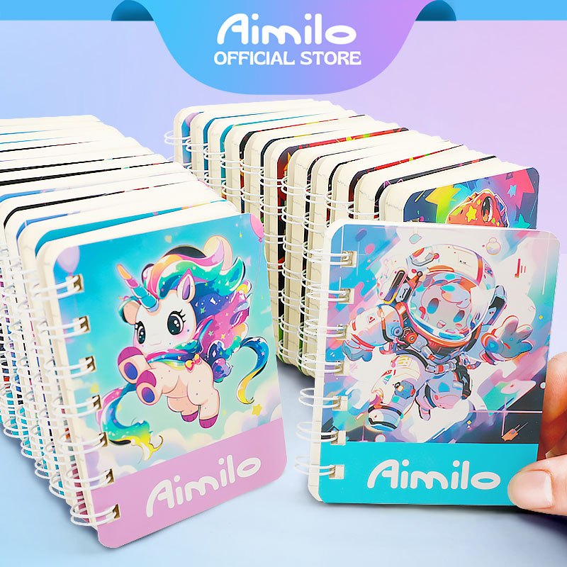 Jual [READY] Aimilo 50 Lember Notebook A7 Scrapbook Mini Buku Kecil ...