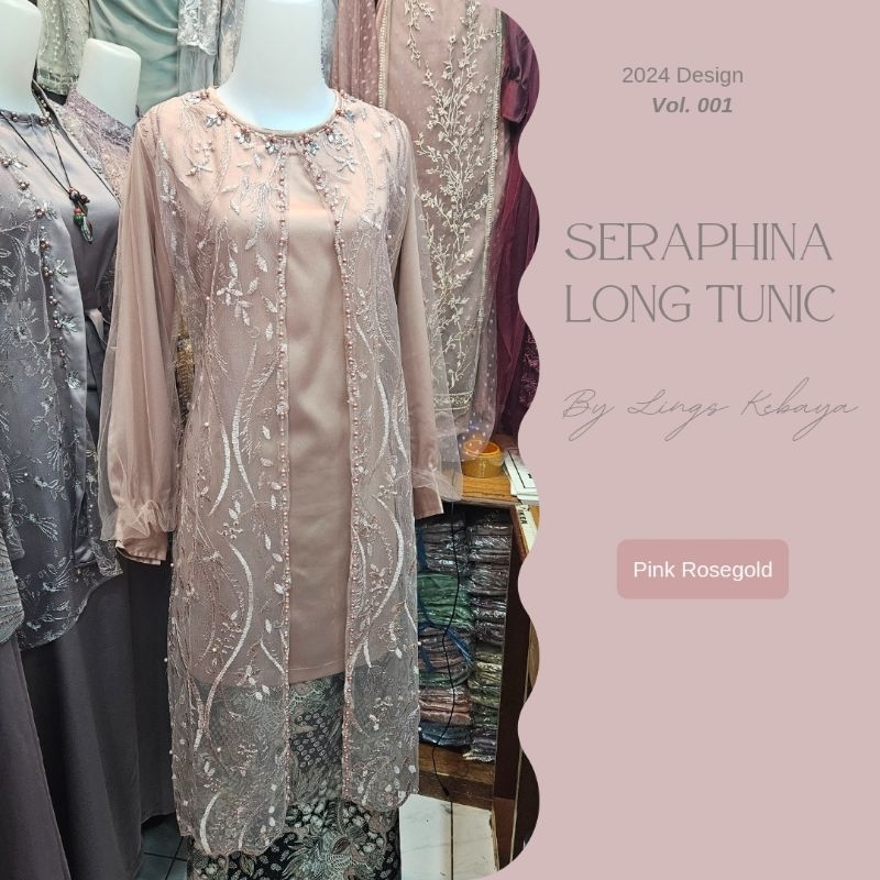 Jual Kebaya Modern Wisuda Lamaran Kondangan Long Tunik Burgundy Blue ...