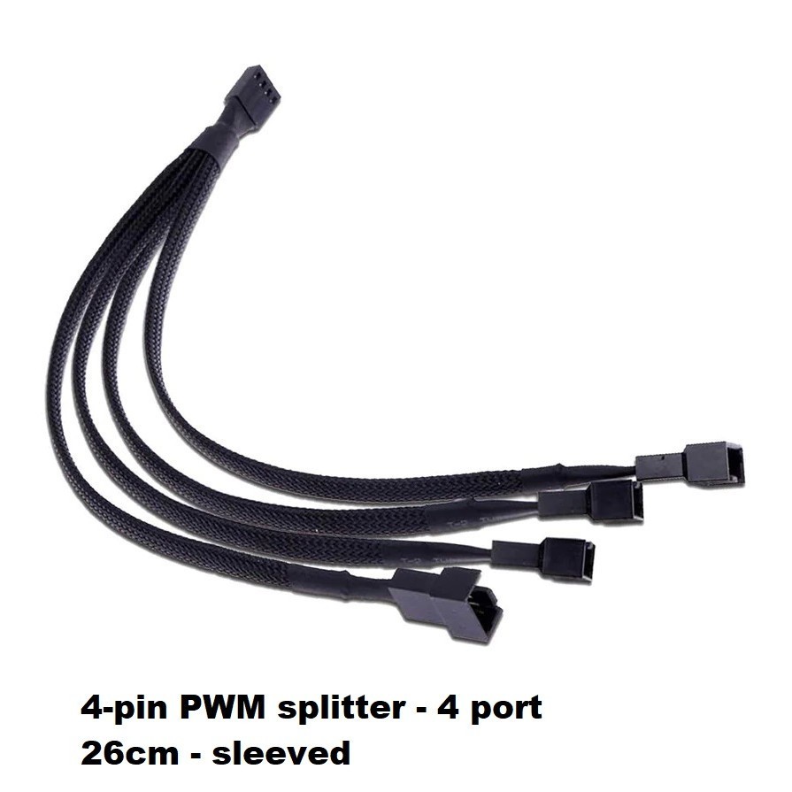 Jual Kabel extension 4 Pin PWM Fan Power Splitter - empat port | Shopee ...