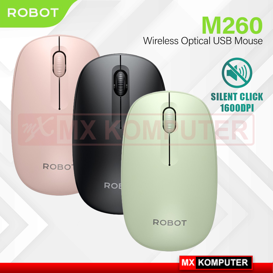 Jual ROBOT Mouse M260 2.4G Wireless Optical USB Mouse | Shopee Indonesia