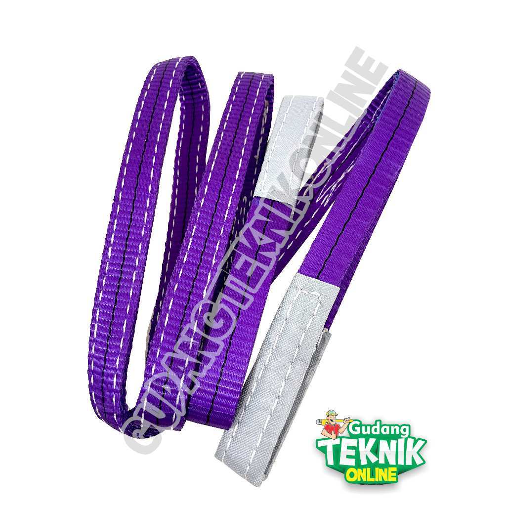 Jual Tali Webbing Sling 1 TON x 2 Meter 3 Meter MOLLAR PURPLE / Tali ...