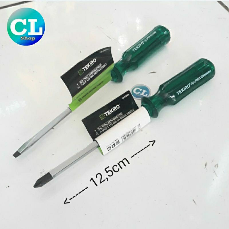 Jual OBENG KETOK TEMBUS + / - TEKIRO satuan magnet panjang 5" plus min ...