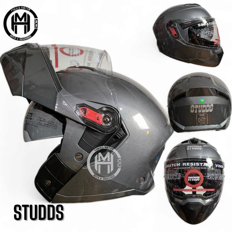 Jual HELM STUDDS MODULAR ORIGINAL|FULL FACE | Shopee Indonesia