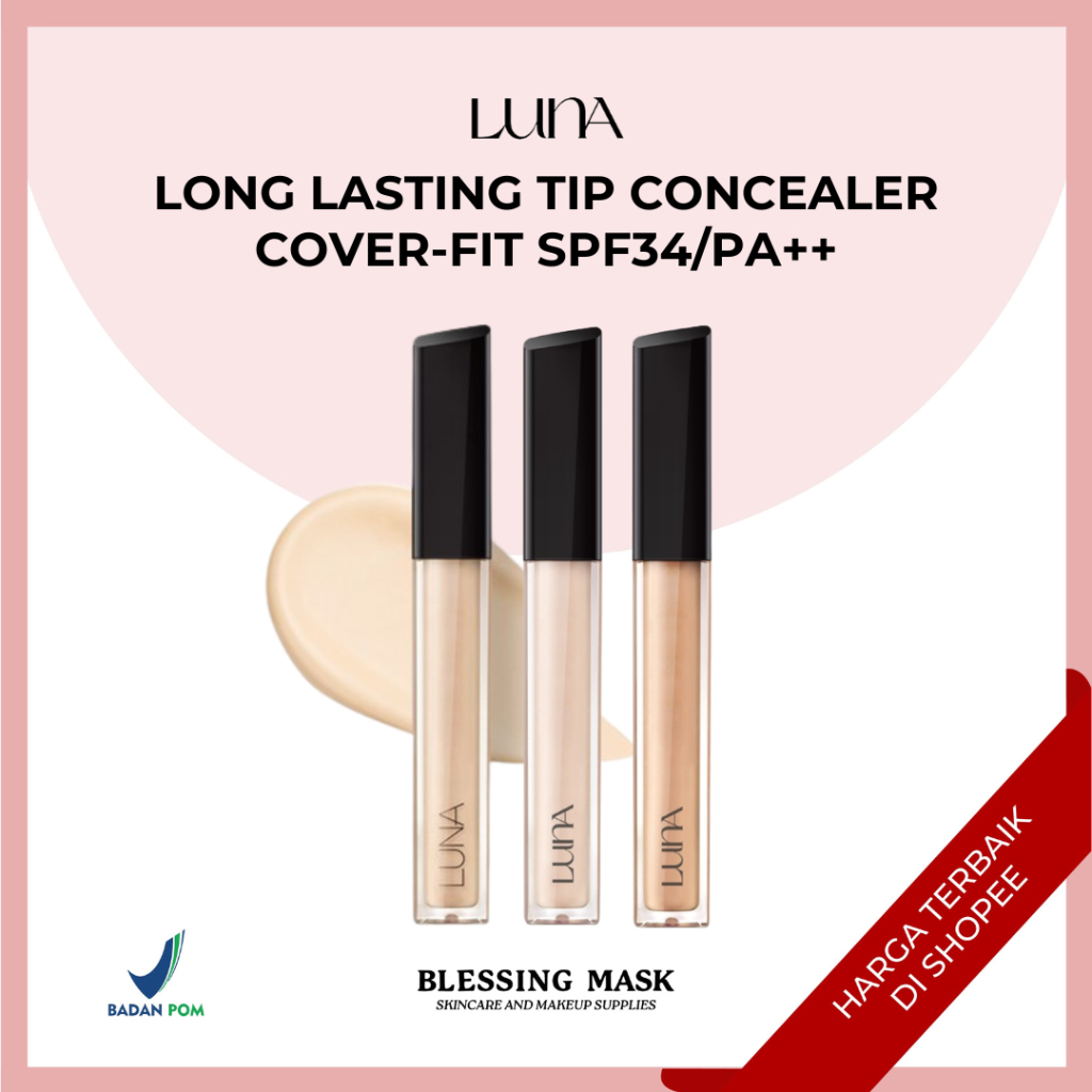 Jual LUNA Long Lasting Tip Concealer Cover-fit SPF34/PA++ | Semi-Matte ...