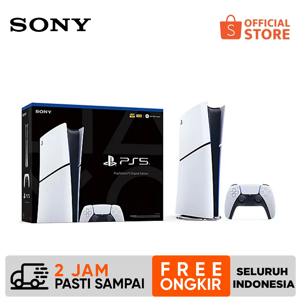 Jual Sony PS5 Slim Console Digital Edition Sony Playstation 5 | Shopee ...