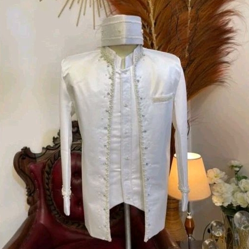 Jual Basofi pengantin | Basofi pengantin putih | Beskap pengantin ...