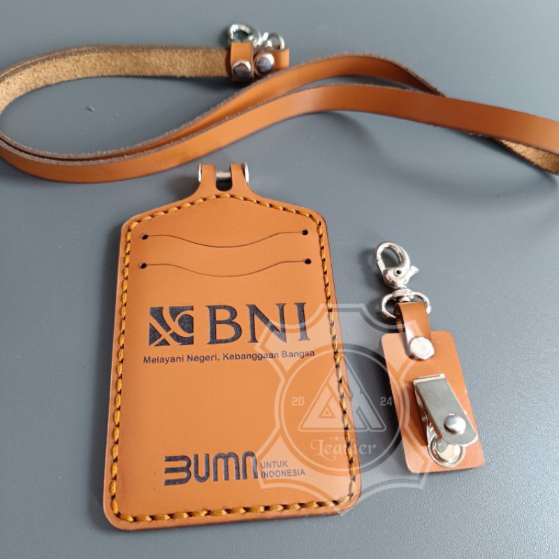 Jual Id Card Holder Bank BNI / Name Tag Custom Nama dan Logo | Shopee ...