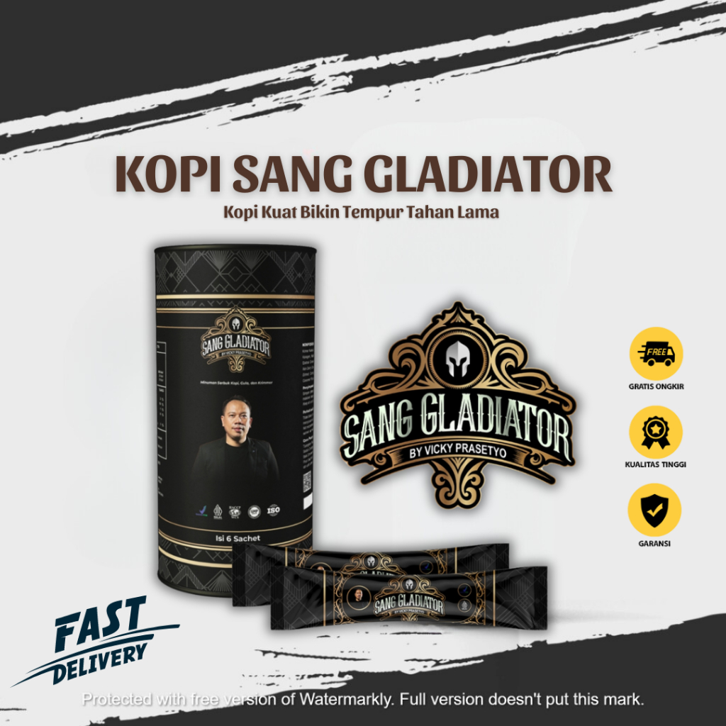 Jual Sang Gladiator Coffee Kopi Kuat Tahan Lama Penambah Stamina Pria ...