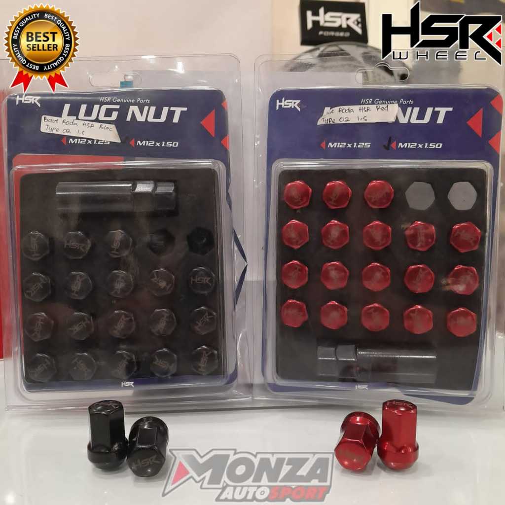 Jual Mur baut roda racing HSR lugnut drat 1.5 untuk velg racing ...