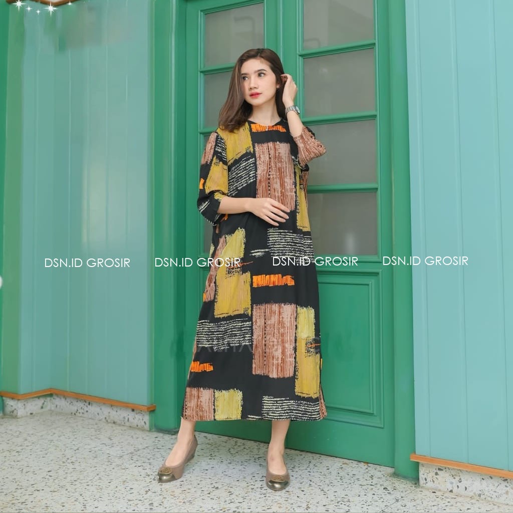 Jual Daster Gamis Semata Kaki / Long Daster Lengan 3/4 / Daster ...